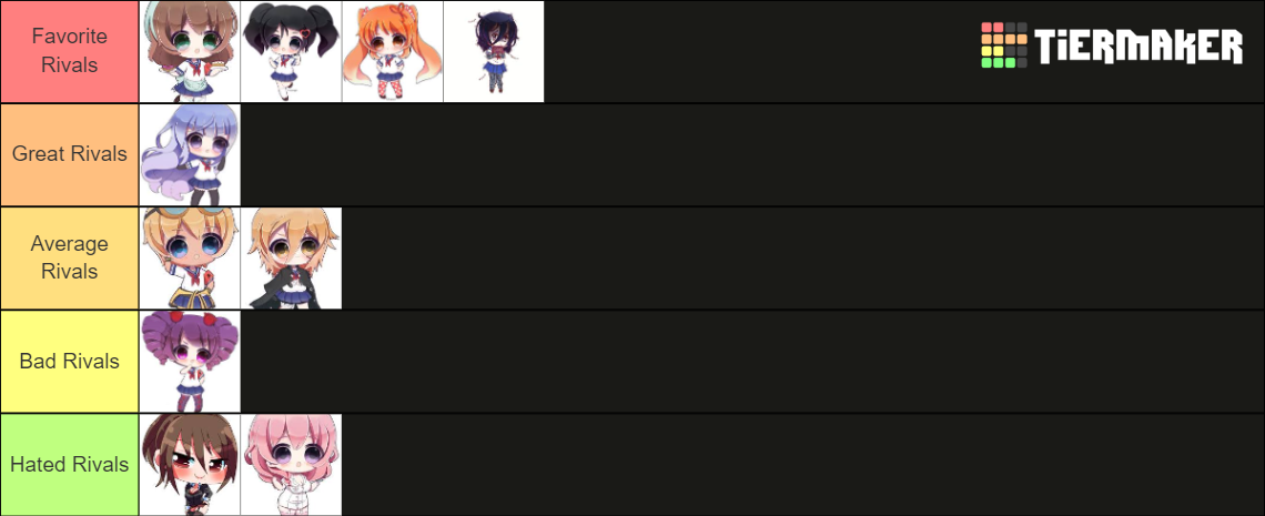 Yandere Simulator Rivals Tier List (Community Rankings) - TierMaker