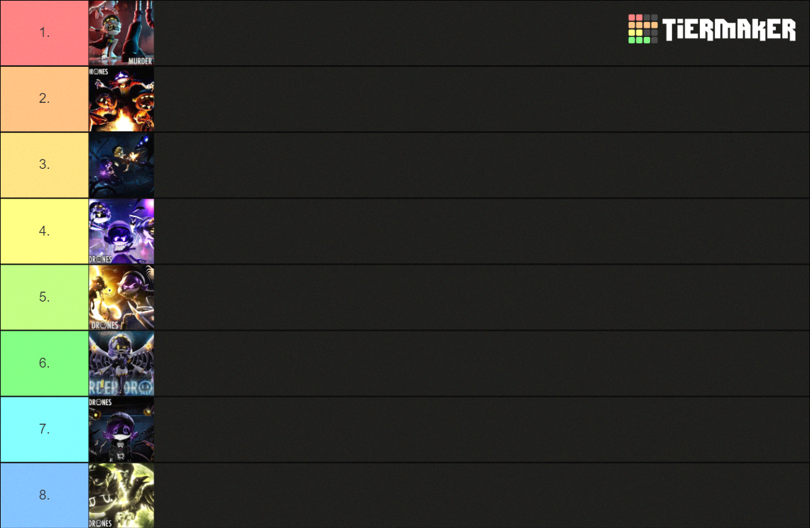 Murder Drones all 8 Episodes ranking Tier List (Community Rankings ...