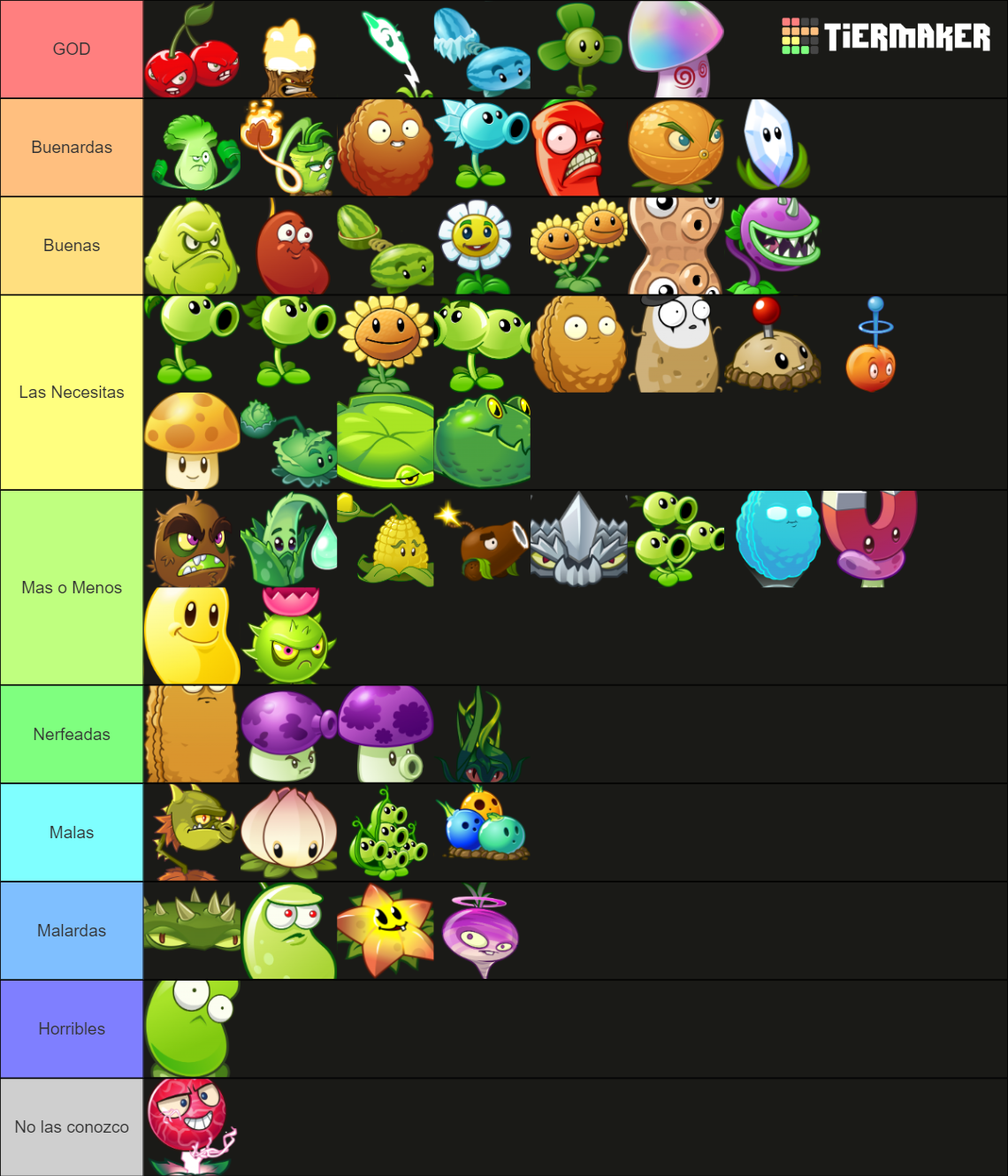 Pvz 2 Ultimate Plant Tier List (Community Rankings) - TierMaker