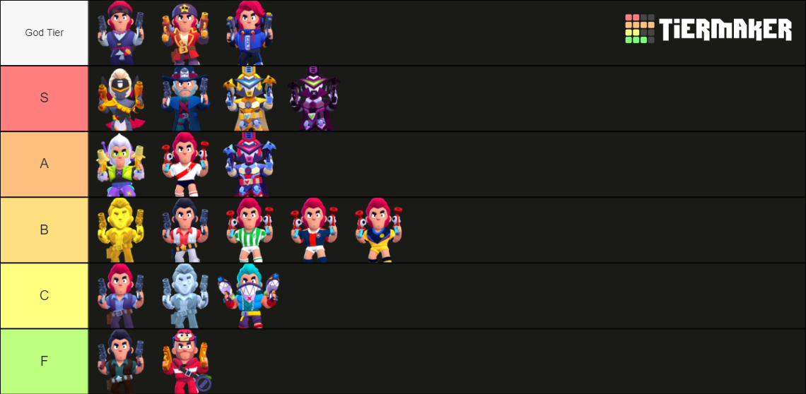 Colt all skins Tier List (Community Rankings) - TierMaker