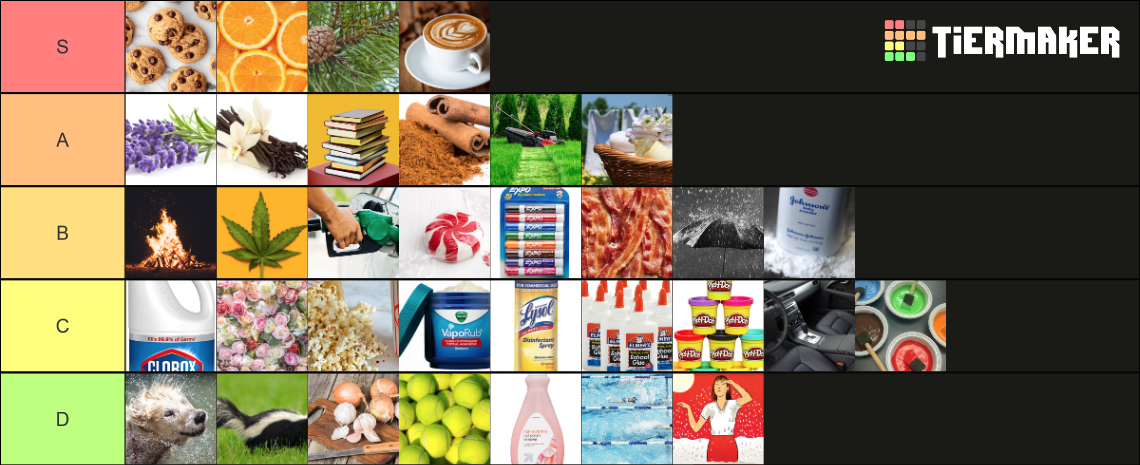 Scents and Smells Tier List (Community Rankings) - TierMaker