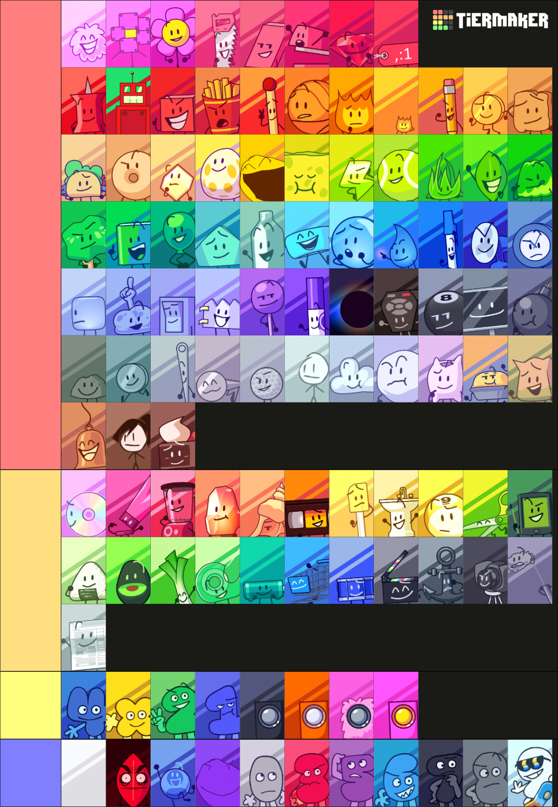AStoneWeeg BFB Icons as of BFB 17 including all up to bfdims Tier List ...