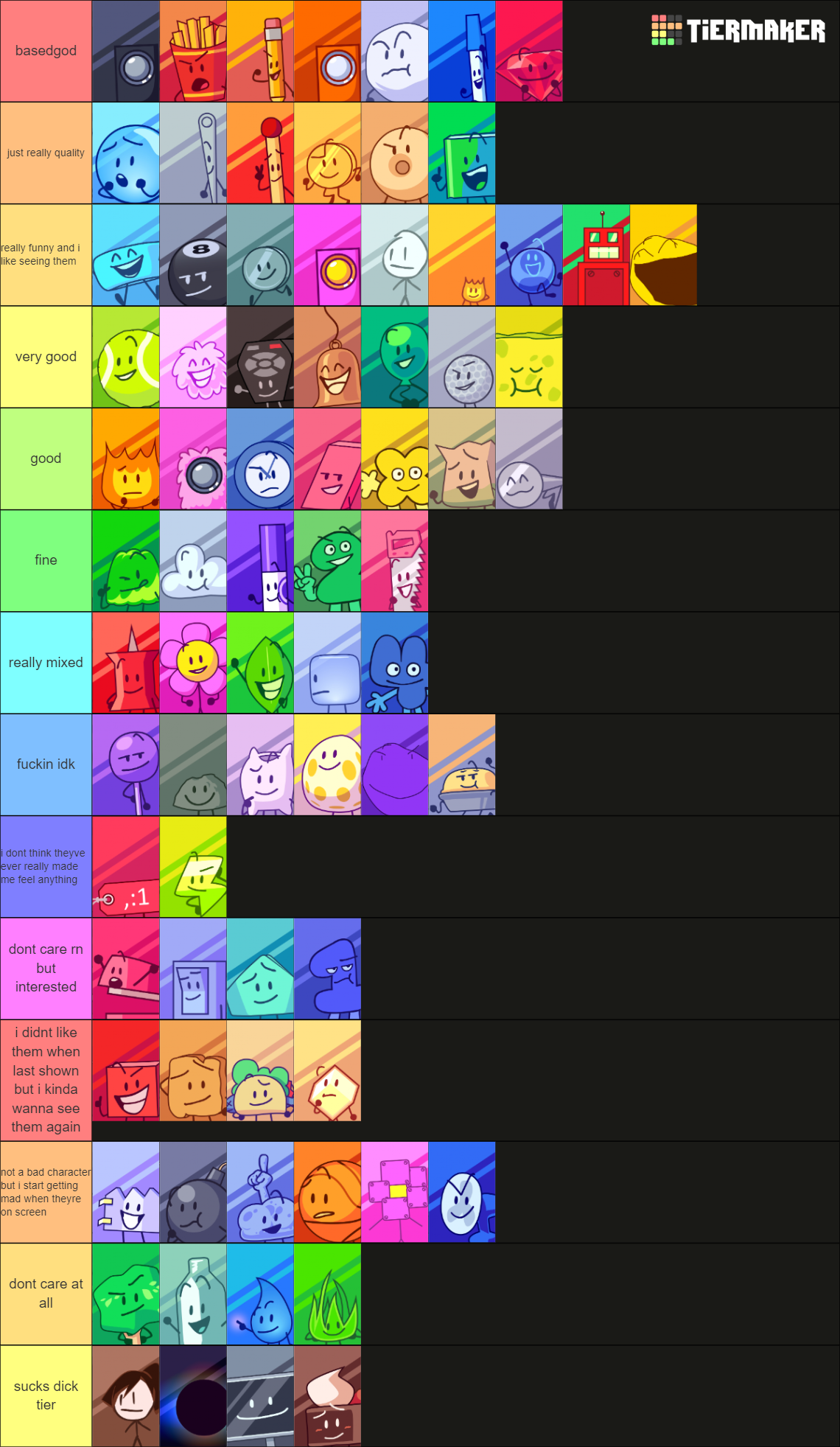 AStoneWeeg BFB Icons as of BFB 17 including all up to bfdims Tier List ...