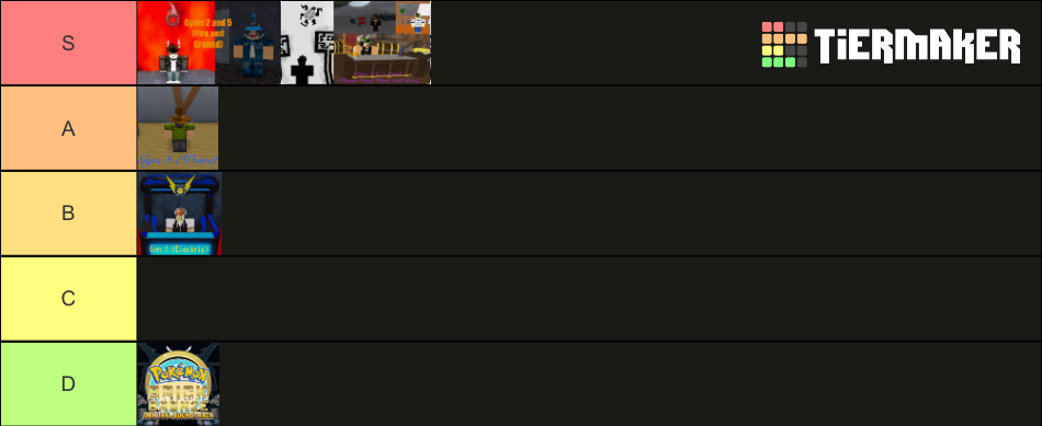 Roblox Pokémon Brick Bronze Gym Leaders Soundtrack Tier List (Community ...