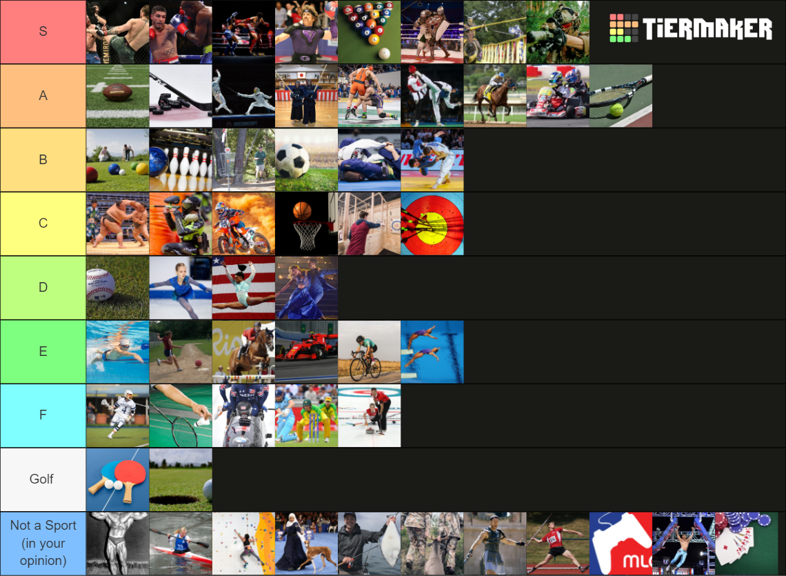Ultimate Sports Tier List (Community Rankings) - TierMaker