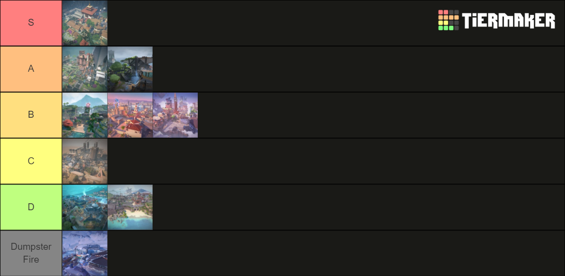 All VALORANT maps (November 2023, includes TDM maps) Tier List ...