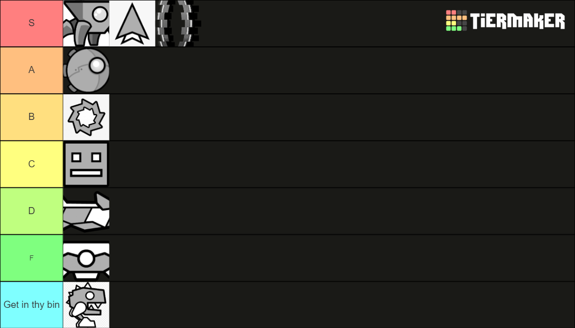 Geometry Dash Game Modes Tier List (Community Rankings) - TierMaker