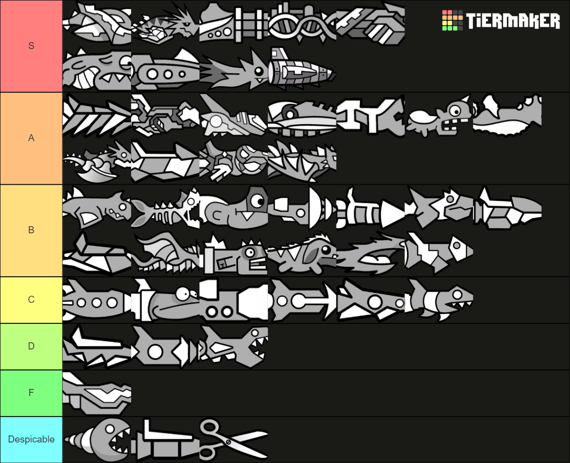 Geometry Dash Ships Tier List (Community Rankings) - TierMaker