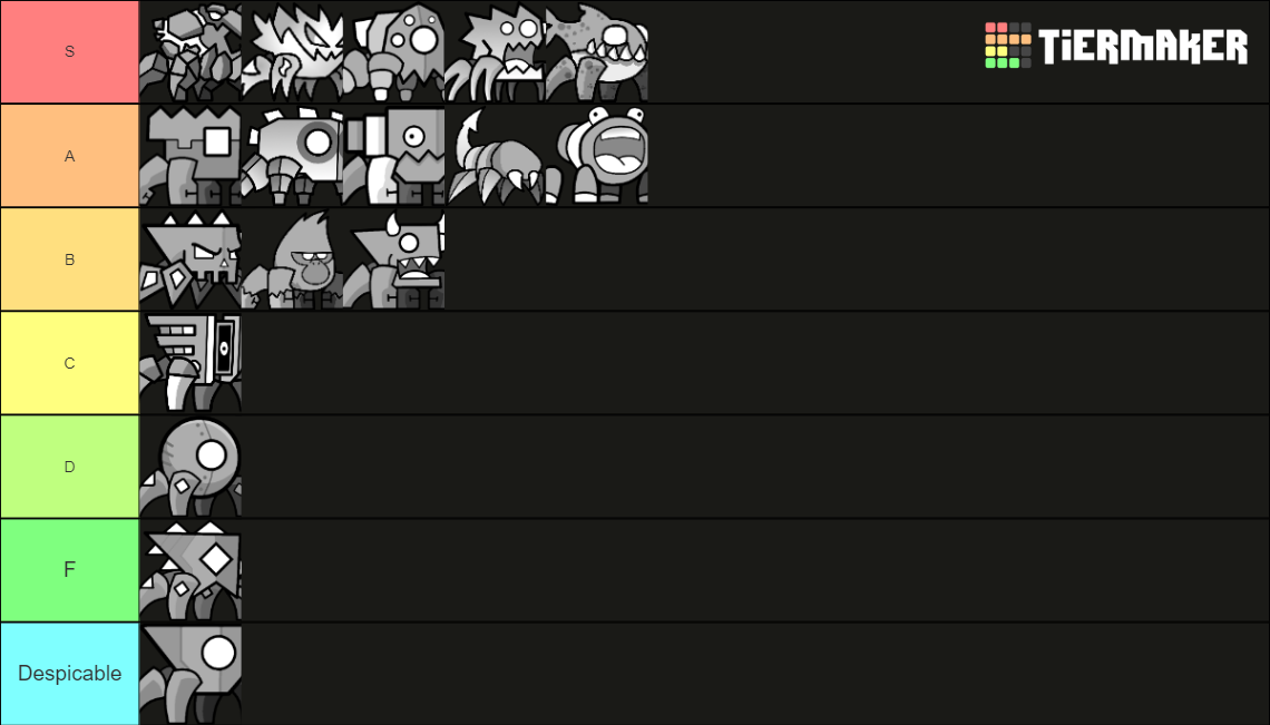 Geometry Dash Spiders Tier List (Community Rankings) - TierMaker