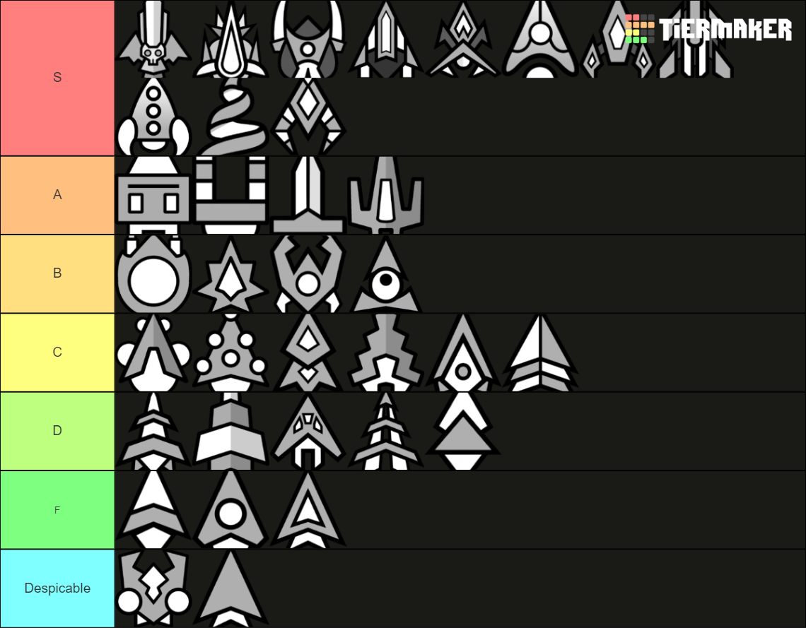 Geometry Dash Waves Tier List (Community Rankings) - TierMaker