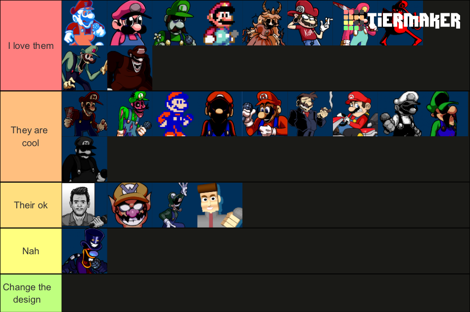 Mario's Madness v2 Characters TierMaker Tier List (Community Rankings ...
