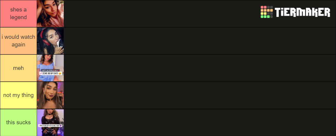 Asmr leedah videos ranking Tier List (Community Rankings) - TierMaker