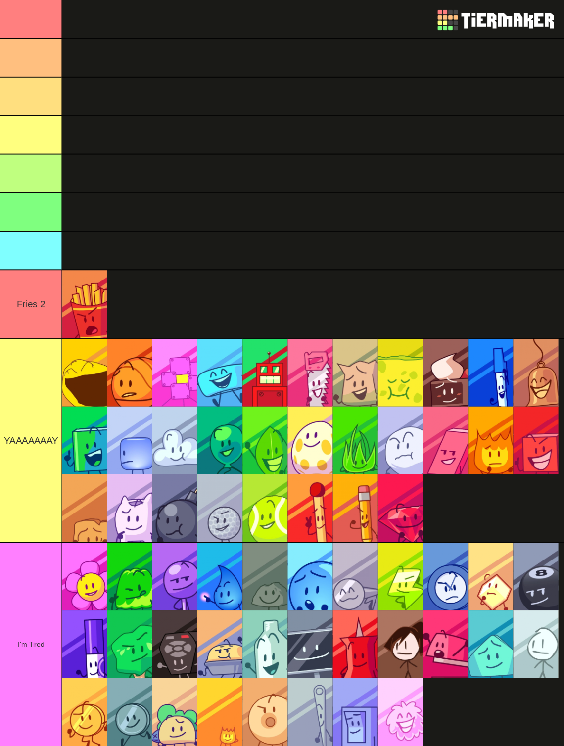 BFB/TPOT (New Icons) Tier List (Community Rankings) - TierMaker
