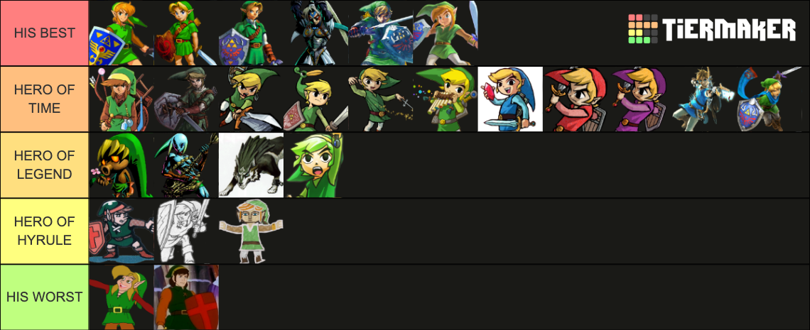 Link Designs Tier List (Community Rankings) - TierMaker