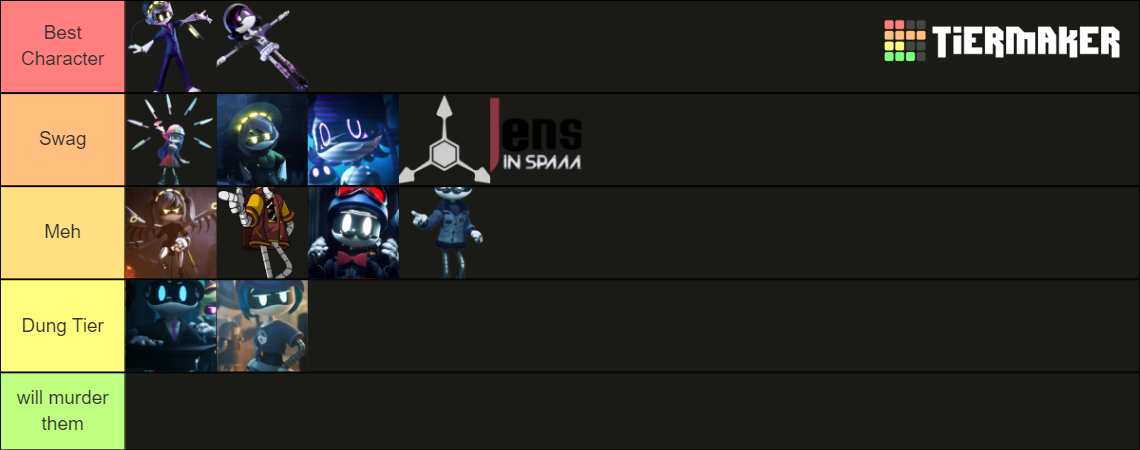Murder Drones Tier Epic Tier List (Community Rankings) - TierMaker