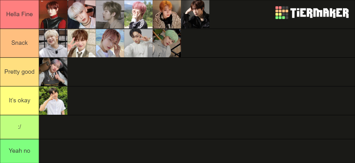 Ranking Enhypen members hair colors: Sunoo Tier List (Community ...