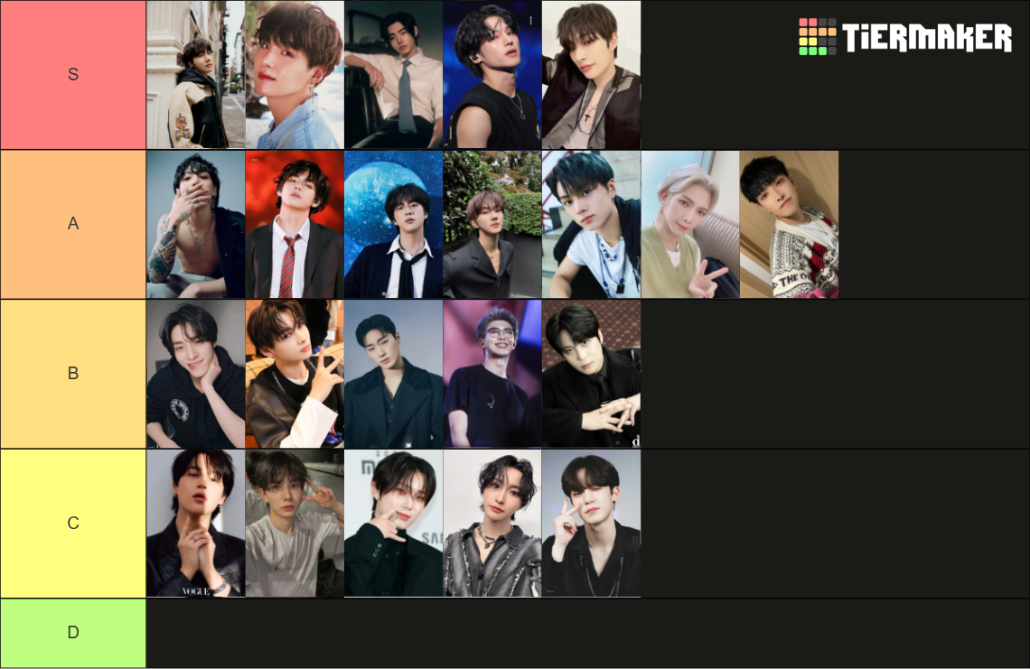 BTS x ENHYPEN x ATEEZ Members Tier List (Community Rankings) - TierMaker