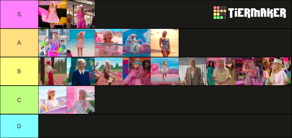 Barbie's Live Action Movie Outfits [UPDATED] Tier List (Community ...