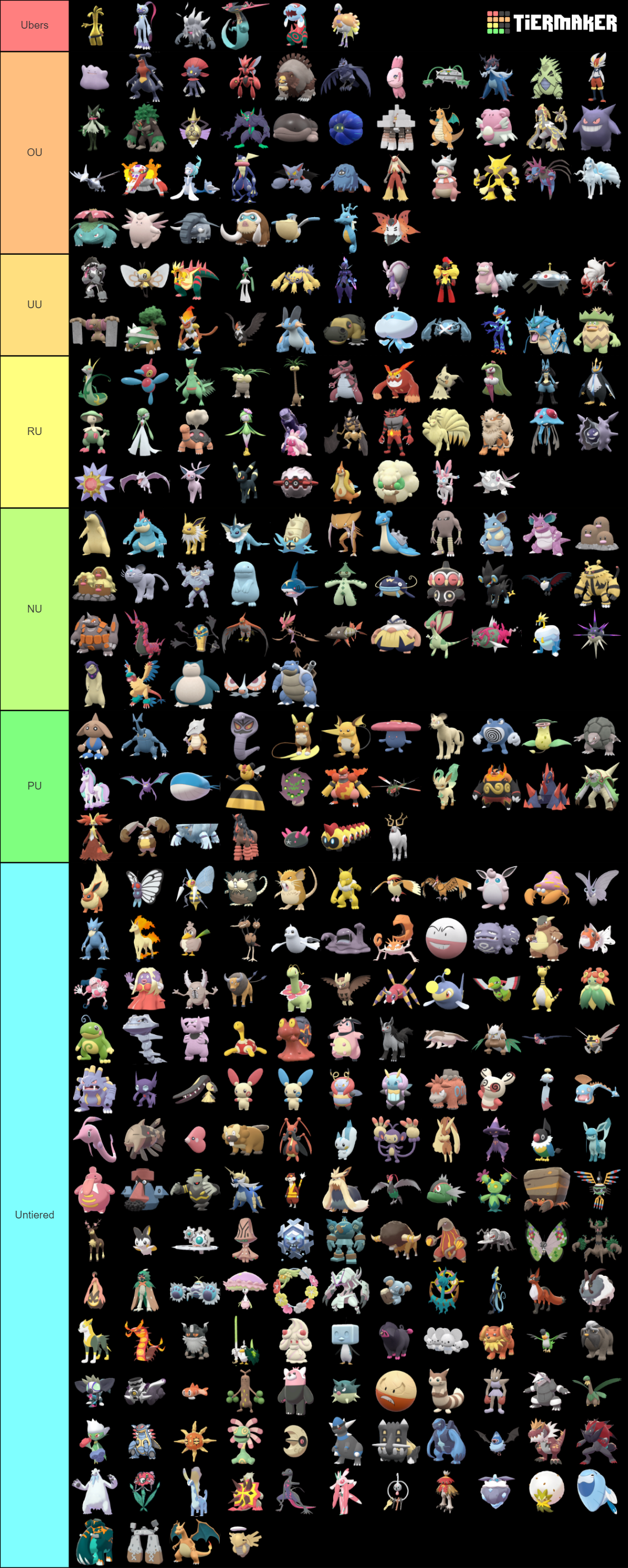 Cobblemon Tier List (Community Rankings) - TierMaker