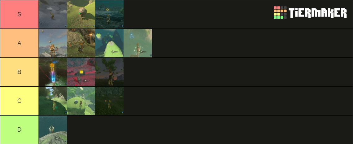 Korok Seed Puzzle Types Tier List (Community Rankings) - TierMaker