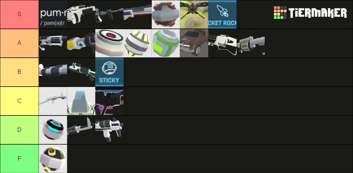 REPULS weapons v2 Tier List (Community Rankings) - TierMaker