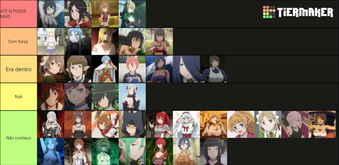 Danmachi female characters / Danmachi personajes femeninos Tier List ...