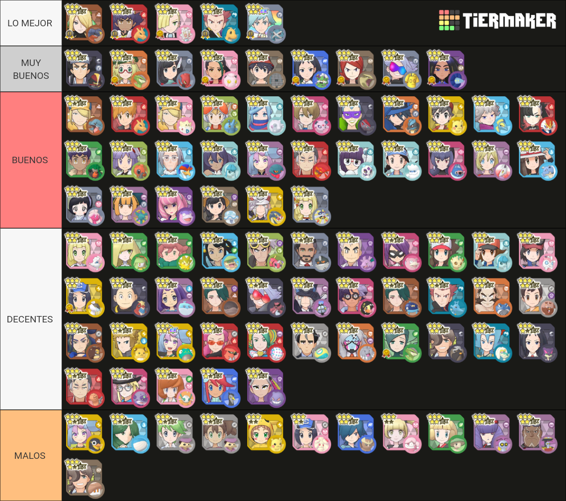 Pokémon Masters EX SAGES Type-Colored Tier List (Community Rankings ...