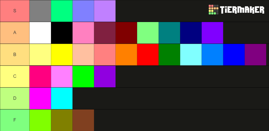 Extended Color Wheel Colors Tier List (Community Rankings) - TierMaker