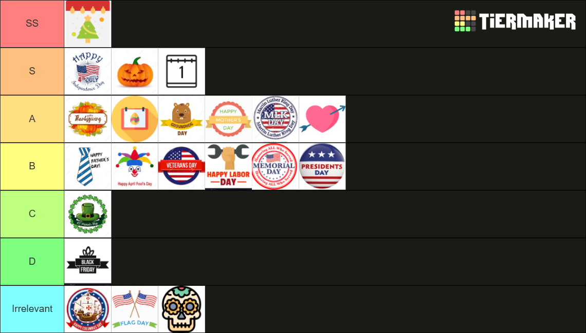 Recent Random Tier Lists - TierMaker