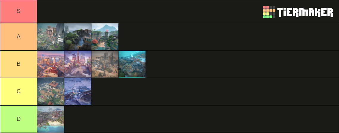 All VALORANT maps (November 2023, includes TDM maps) Tier List ...
