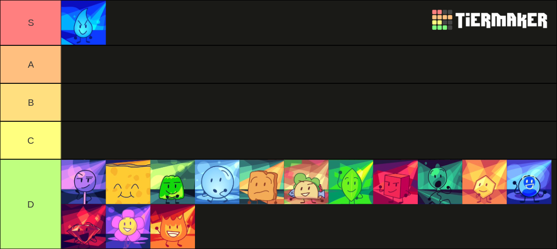 Battle for BFB (Polysided's icons) Tier List (Community Rankings) - TierMaker
