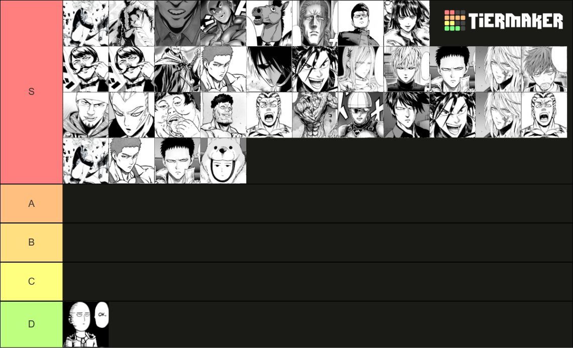One punch man heroes Tier List (Community Rankings) - TierMaker