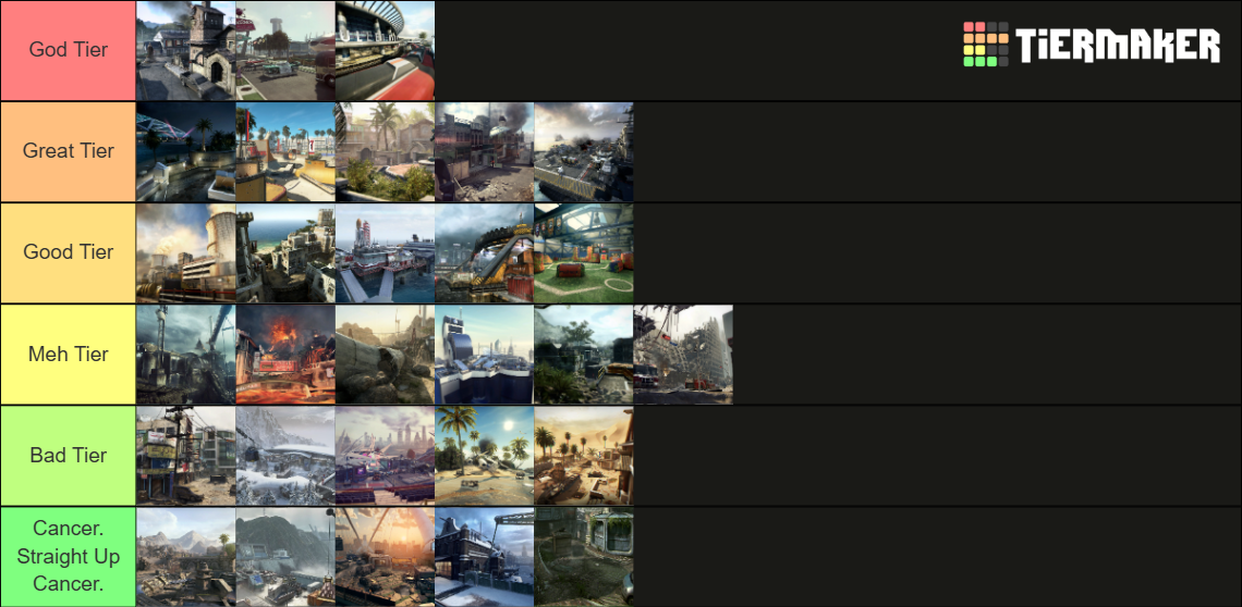Black Ops 2 Maps Tier List (Community Rankings) - TierMaker