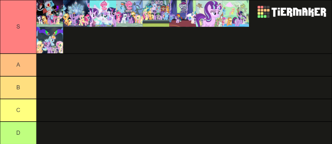 Every Season of MLP Ranked Tier List (Community Rankings) - TierMaker