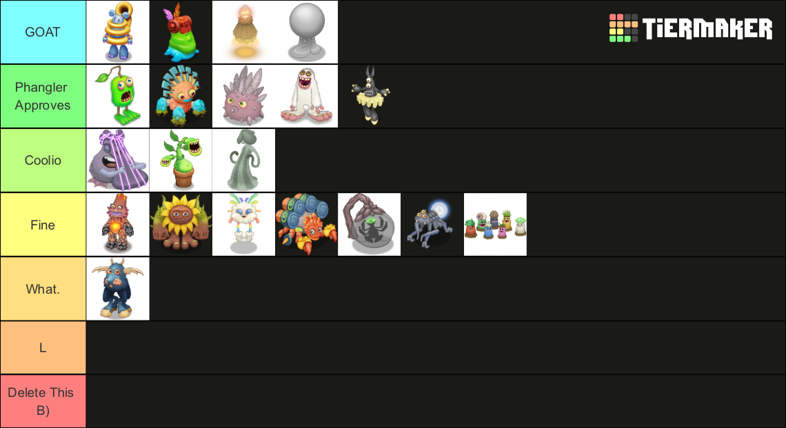 My Singing Monsters: Light Island Tier List (Community Rankings) - TierMaker