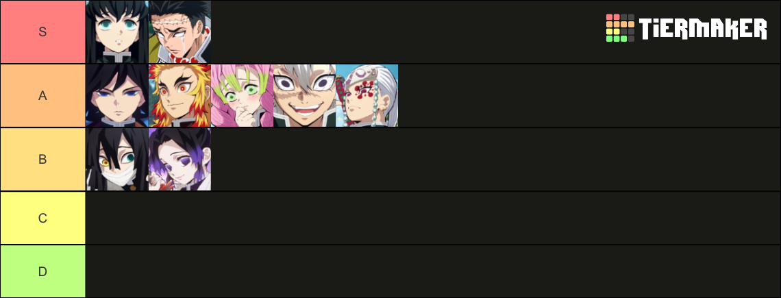 Demon Slayer Hashira Tier List (Community Rankings) - TierMaker