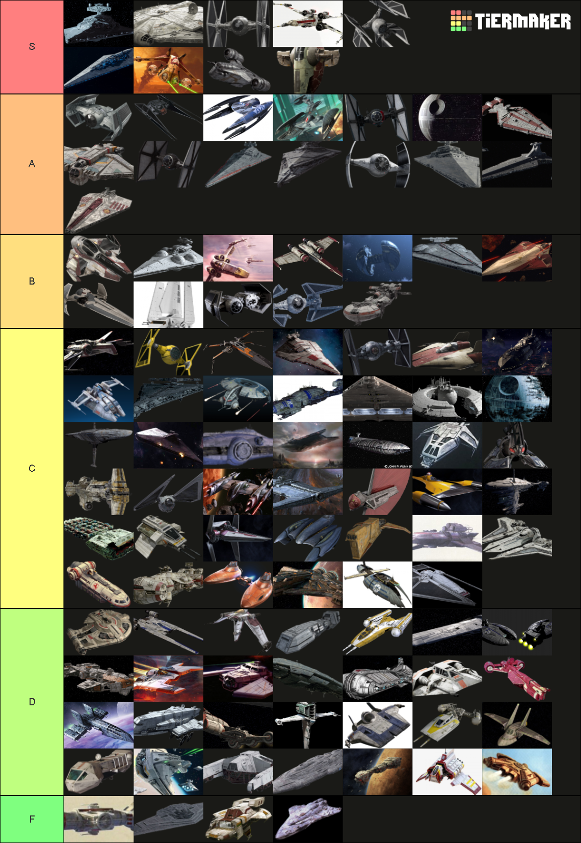Star Wars Ship Tier List (Community Rankings) - TierMaker