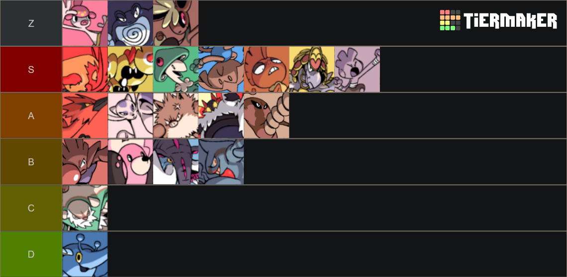 Pokemon Close Combat (v16) Tier List (Community Rankings) - TierMaker