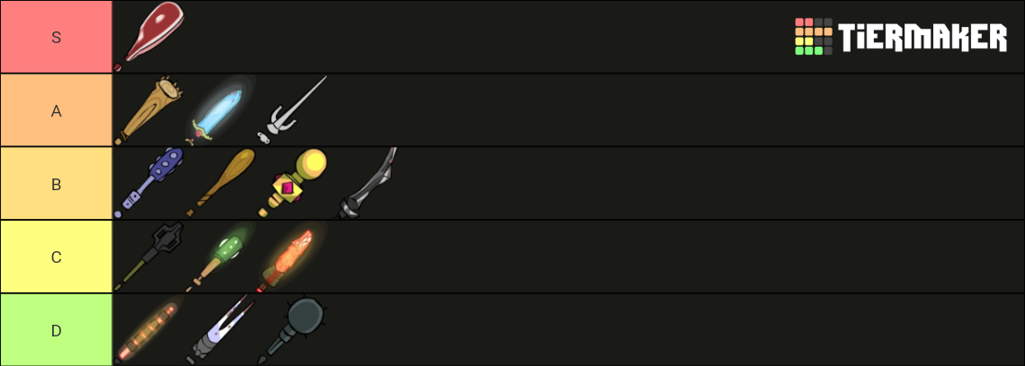 castle crashers lvl 20 weapons Tier List (Community Rankings) - TierMaker