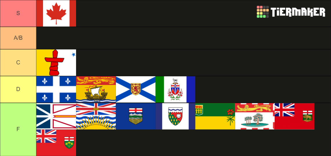 Canadian Province and Territory Flags Tier List (Community Rankings ...