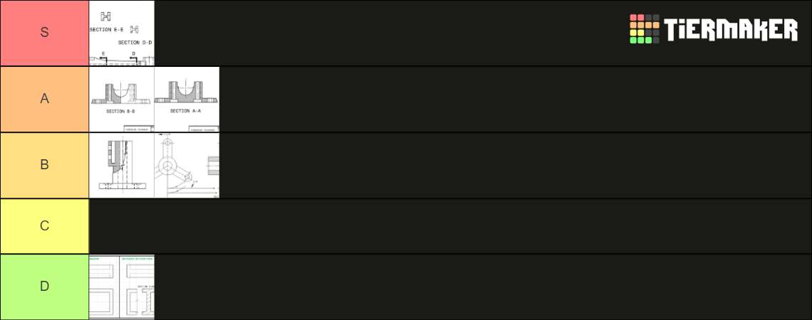 Section View Tierlist Tier List (Community Rankings) - TierMaker