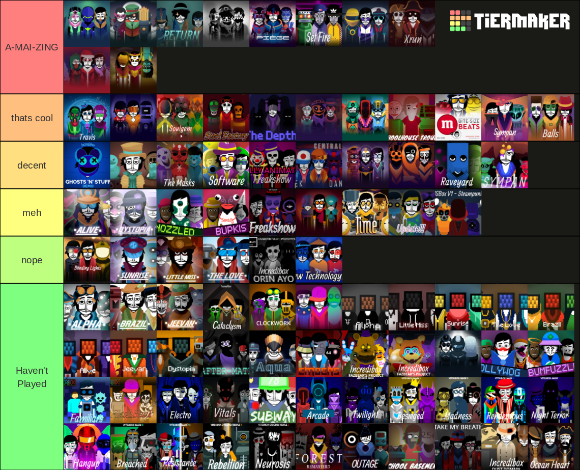 All Incredibox Mods Tier List (Community Rankings) - TierMaker
