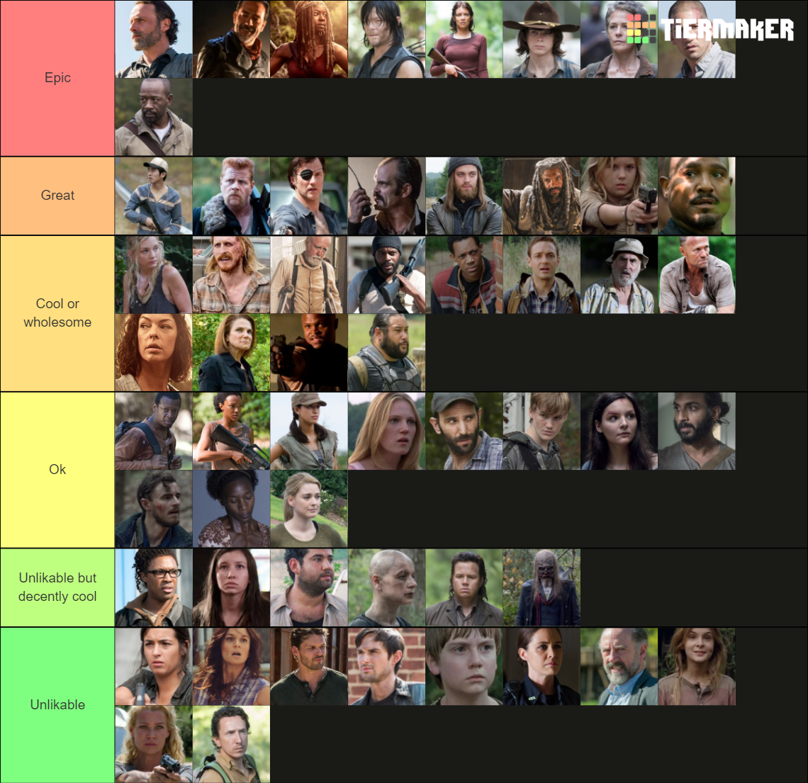 Recent AMC Shows Tier Lists - TierMaker