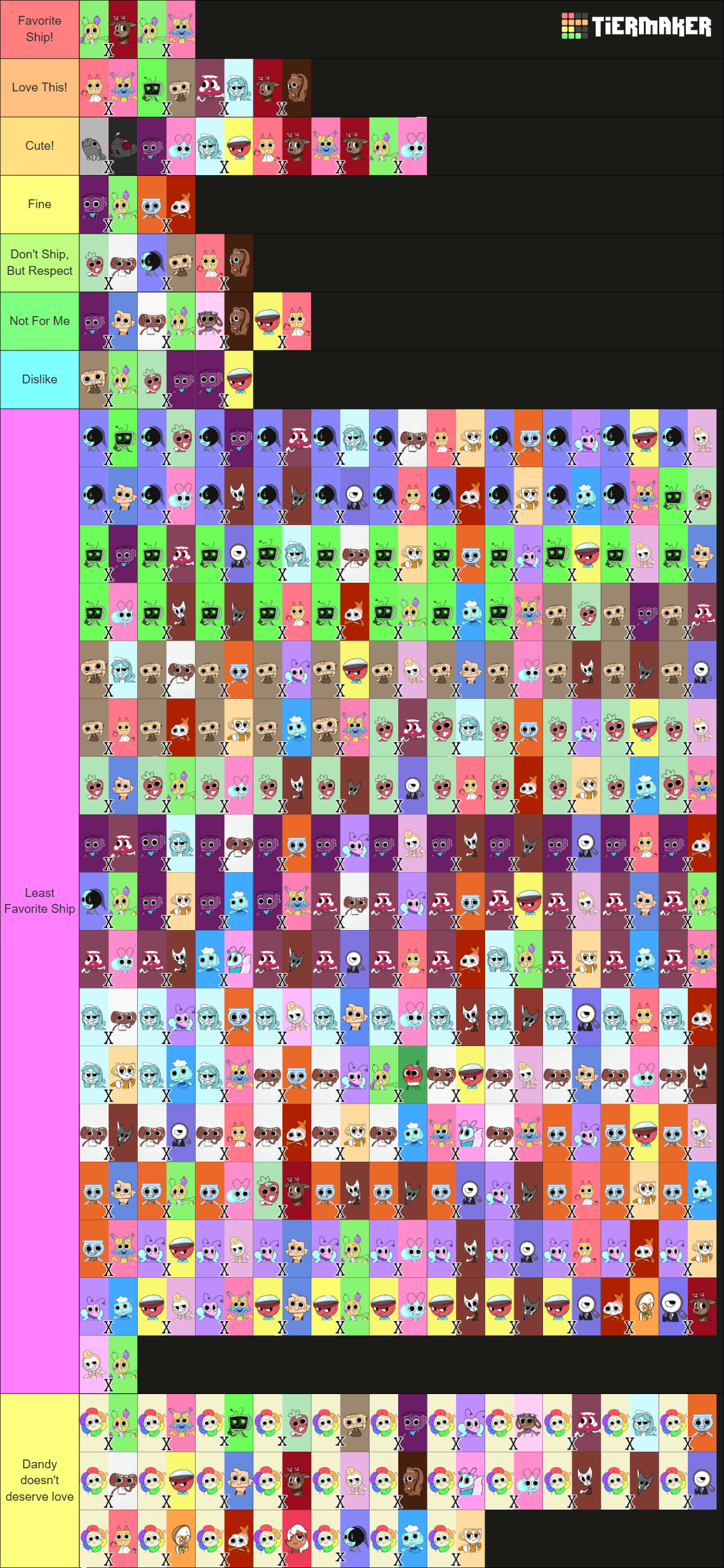 Dandy's World Ship Tier List (Community Rankings) - TierMaker