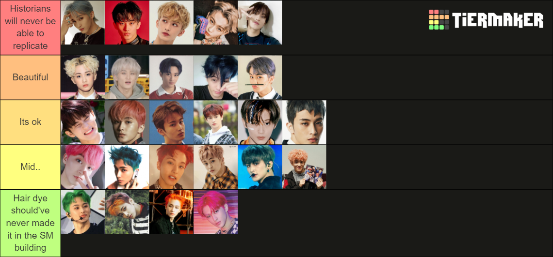 Mark Lee hair colors Tier List (Community Rankings) - TierMaker Mark Lee hair colors Tier List (Community Rankings) - TierMaker