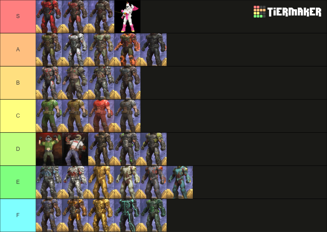 All Skins In Doom Eternal Tier List (Community Rankings) - TierMaker