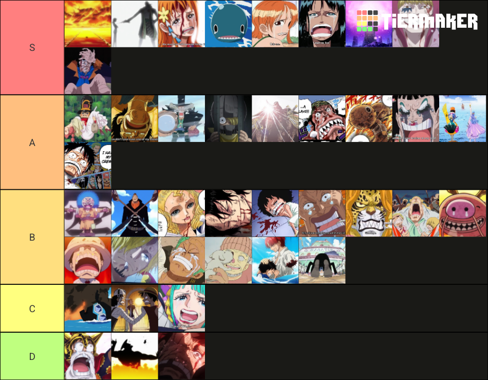 One Piece Emotional Moments Tier List (Community Rankings) - TierMaker