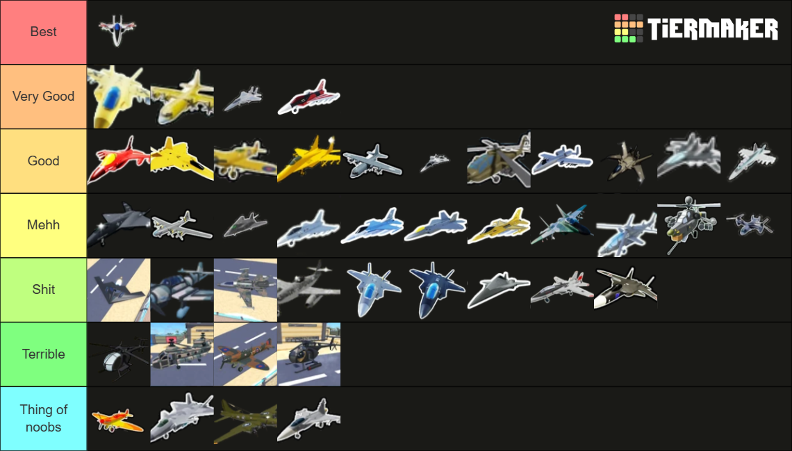Military Tycoon War Air Vehicles (December 3 2023) Tier List (Community ...