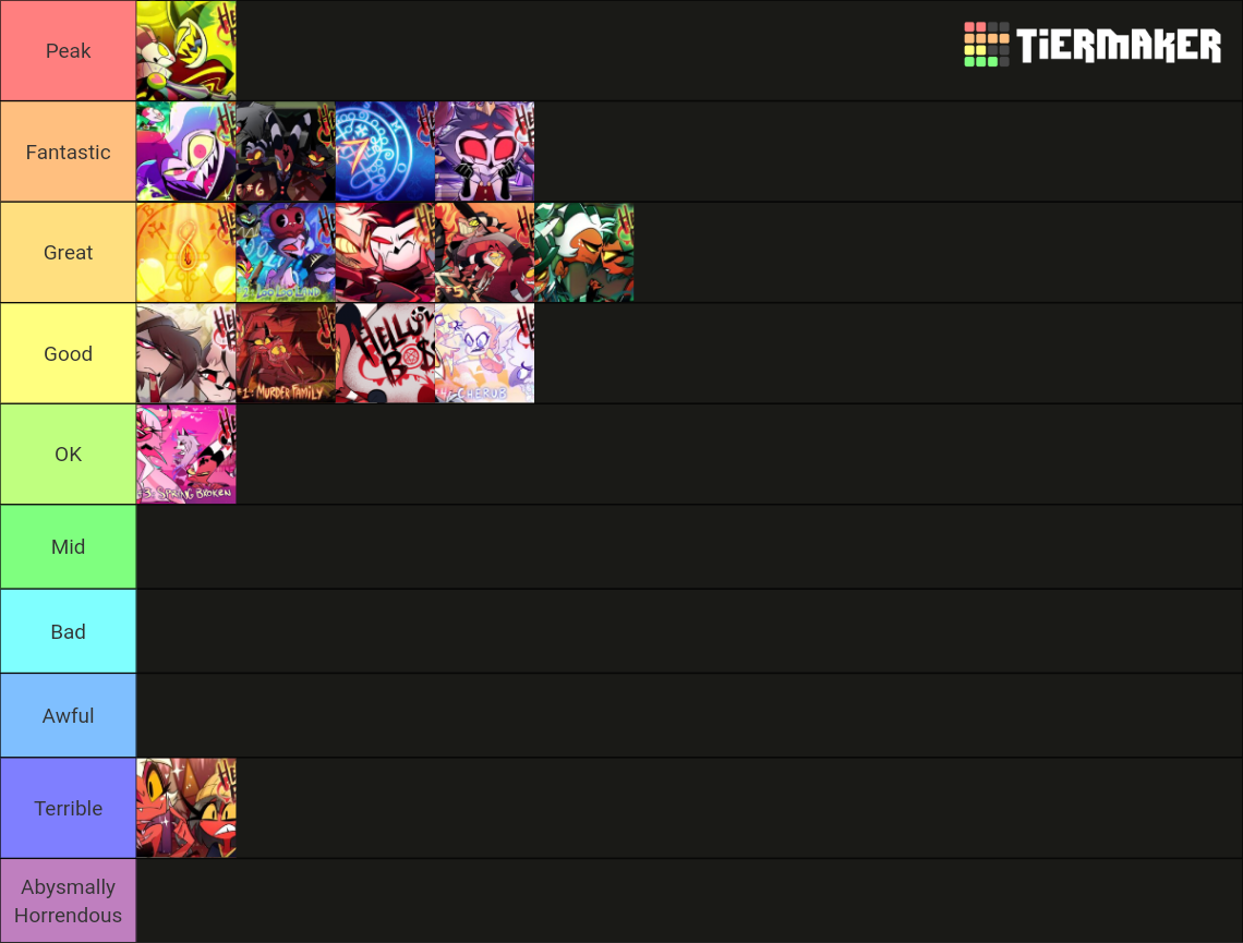 Helluva Boss Ranked Tier List (Community Rankings) - TierMaker