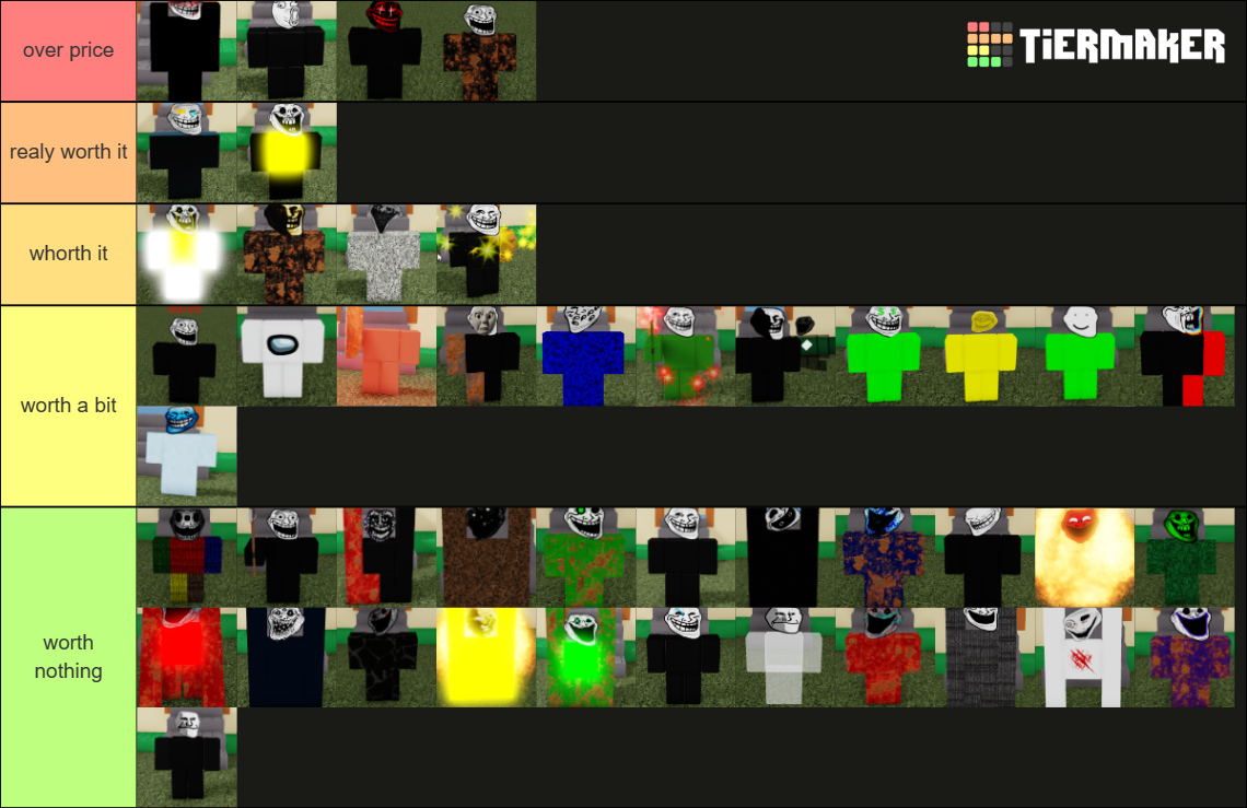trollge game Tier List (Community Rankings) - TierMaker